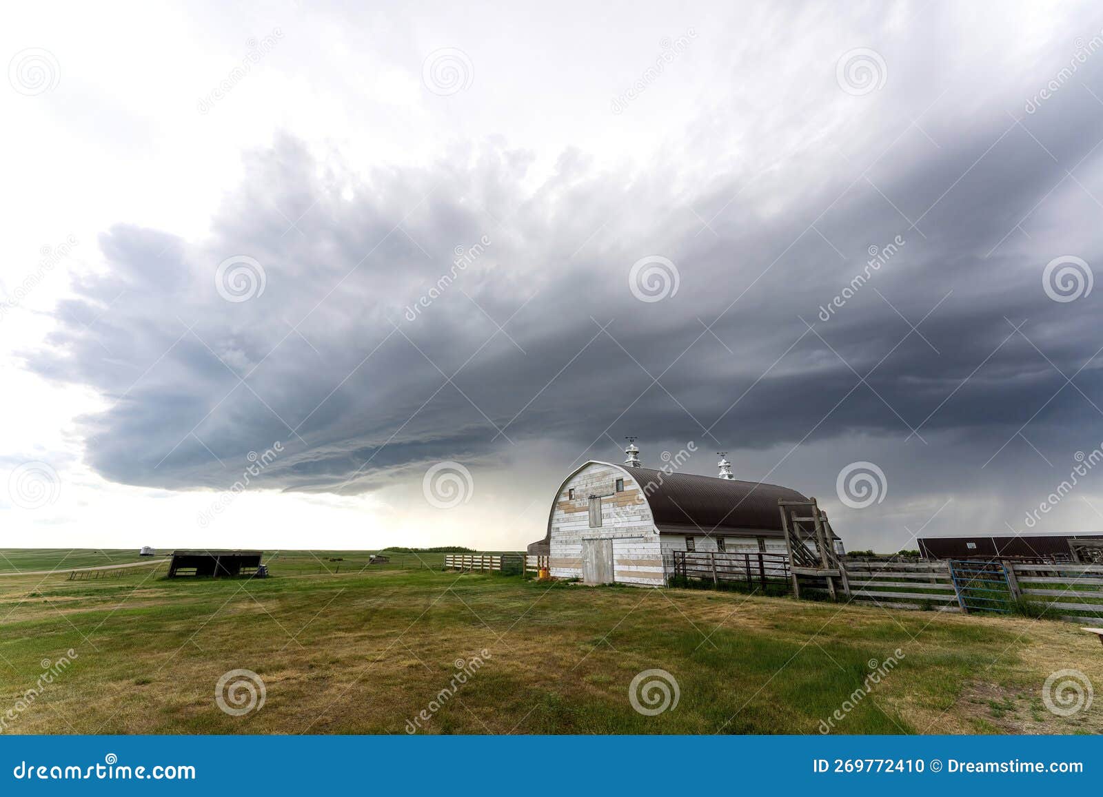 Prairie Storm Clouds stock photo. Image of gloomy, canadian - 269772410