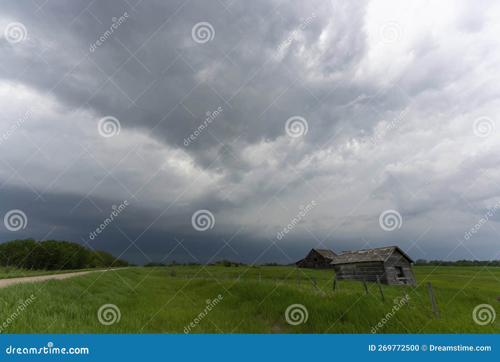 Prairie Storm Clouds stock photo. Image of prairie, dramatic - 269772500