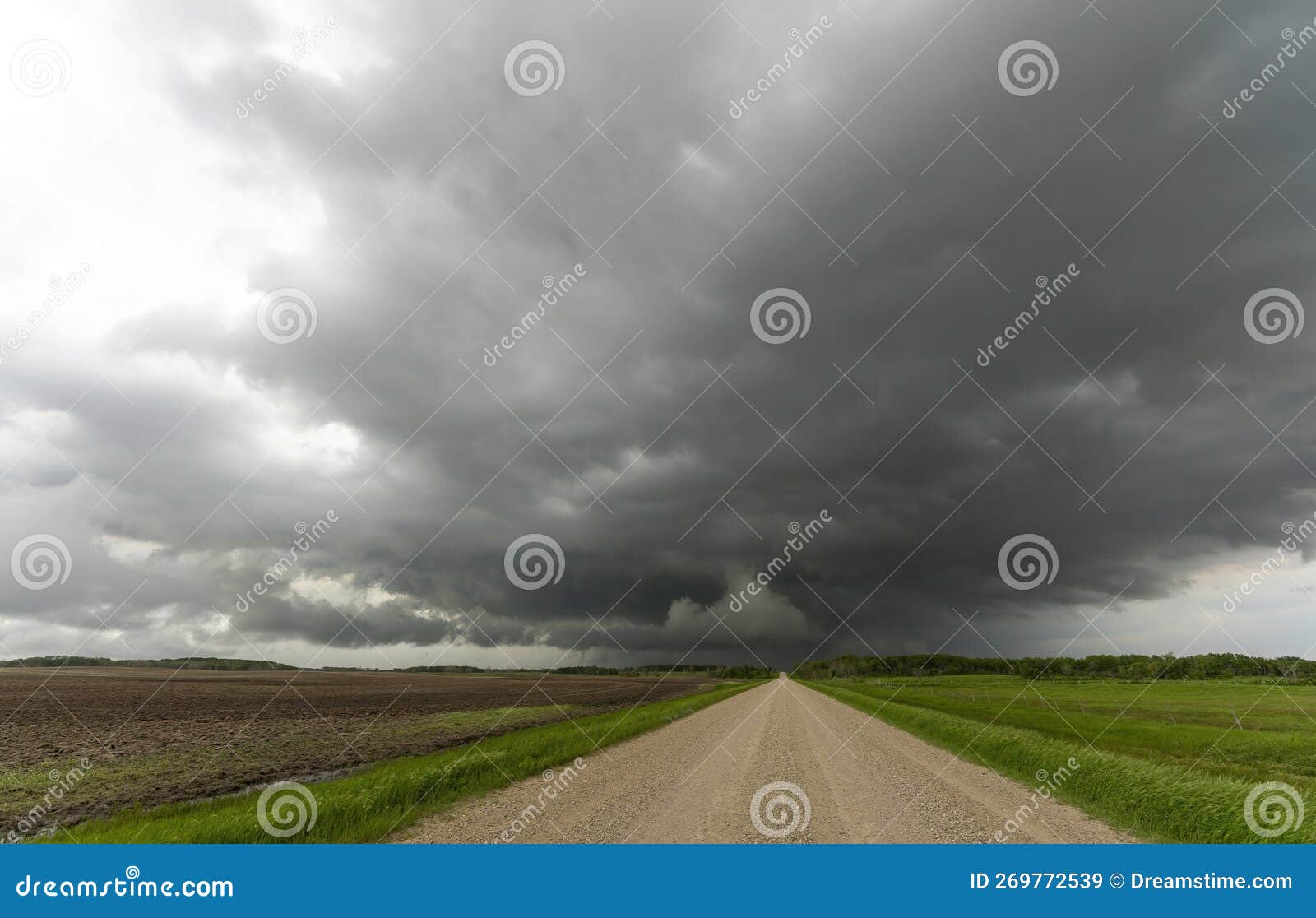 Prairie Storm Clouds stock image. Image of storms, landscape - 269772539