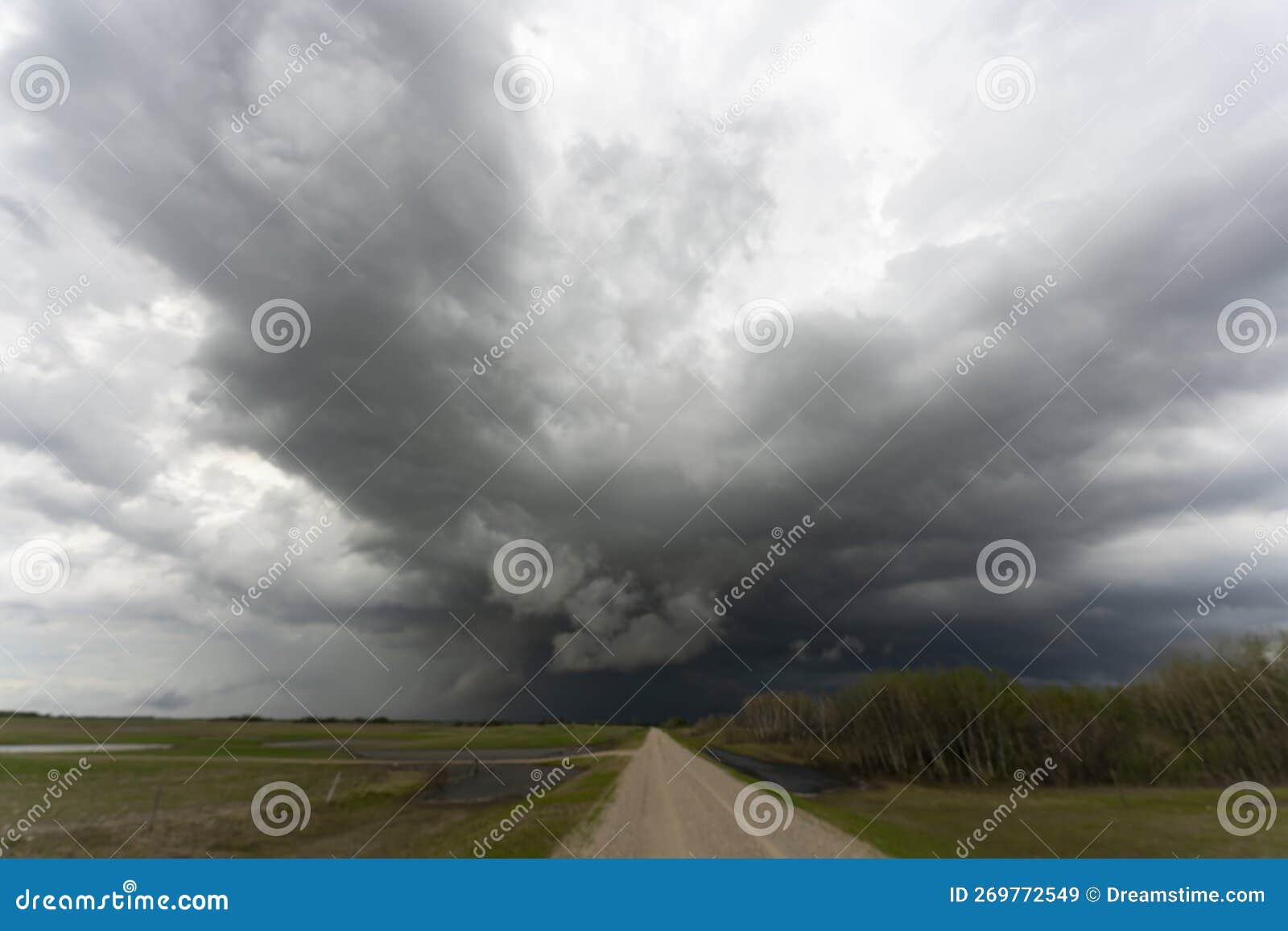 Prairie Storm Clouds stock image. Image of thunderstorm - 269772549