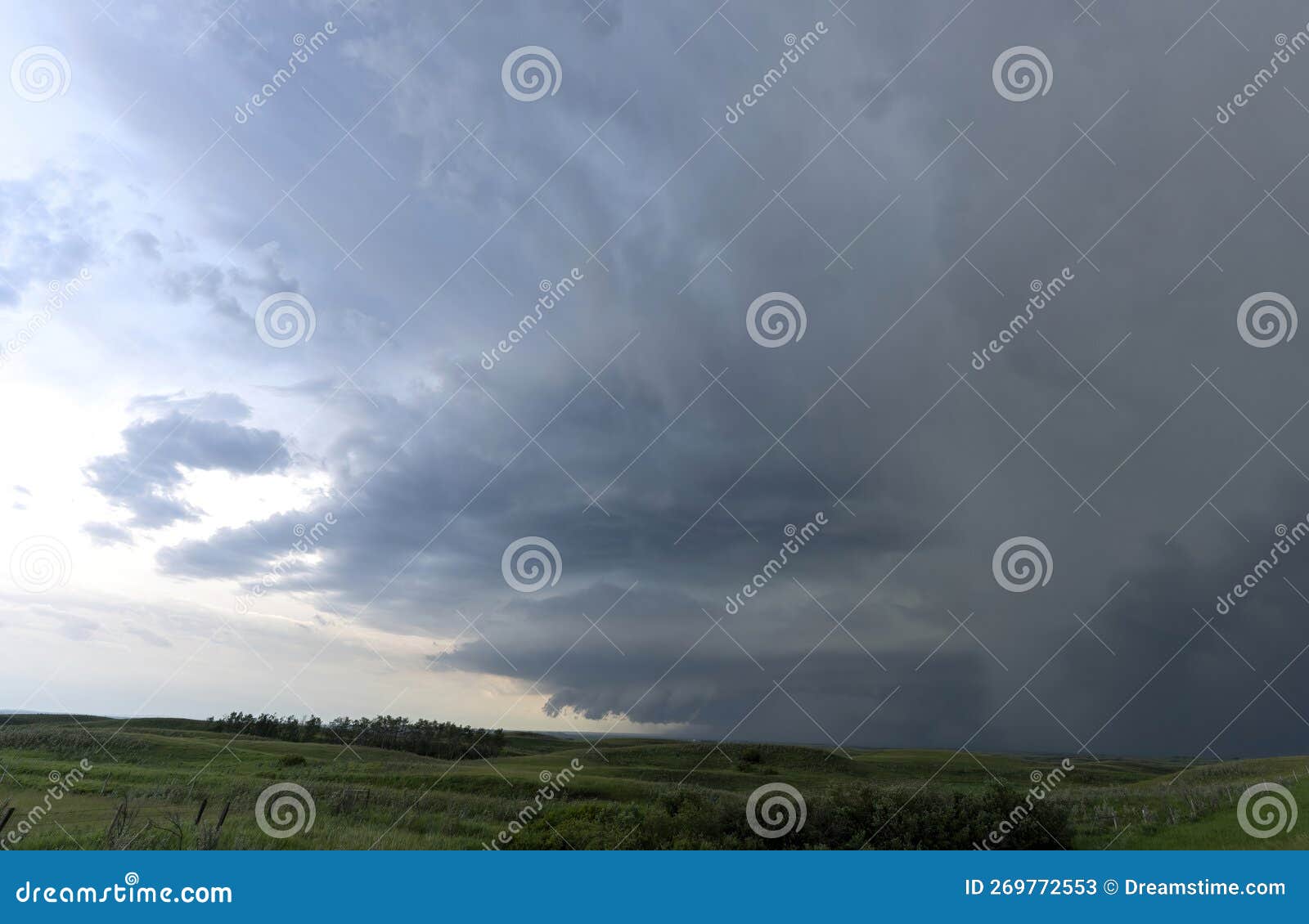 Prairie Storm Clouds stock image. Image of summer, plains - 269772553