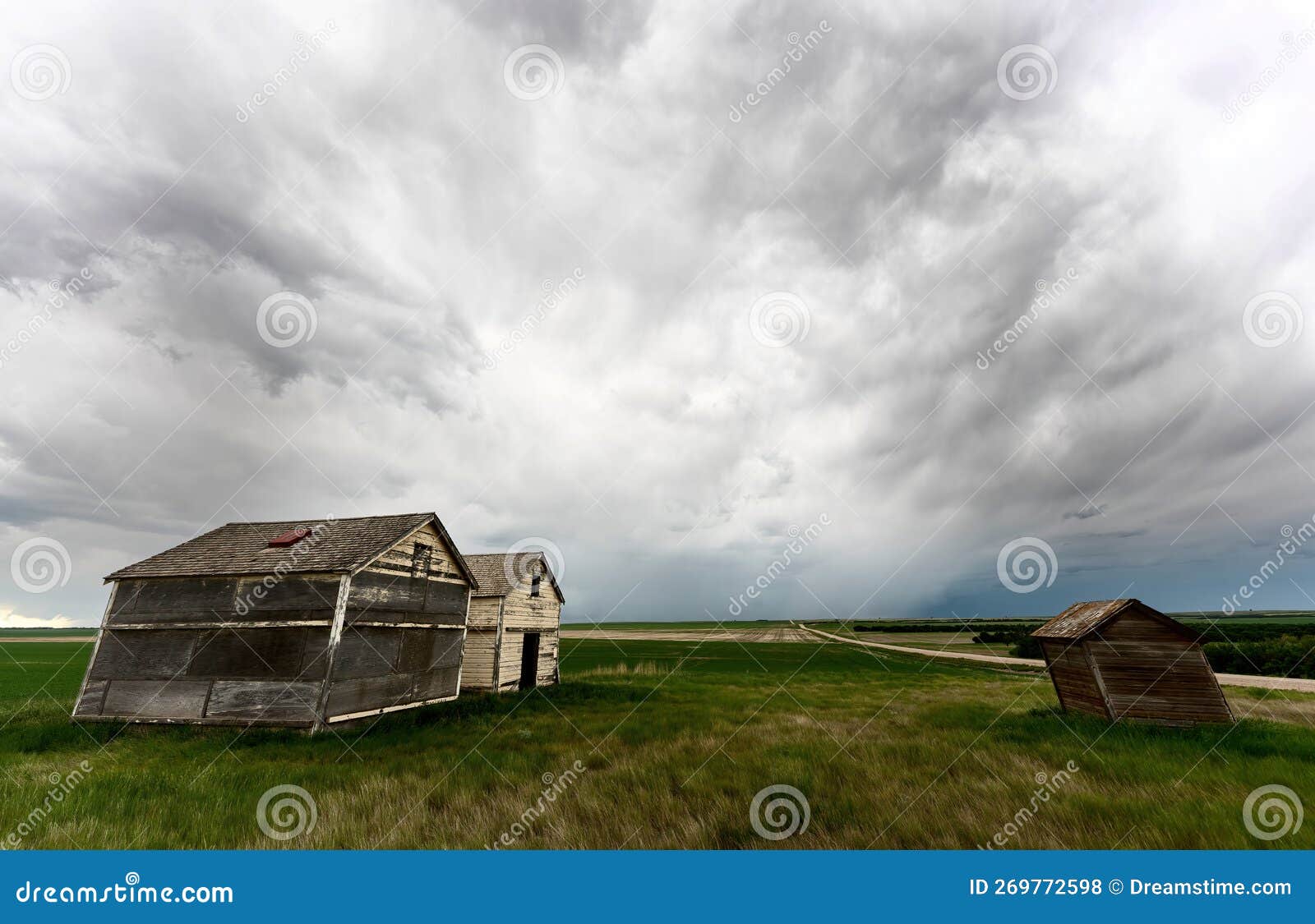 Prairie Storm Clouds stock photo. Image of danger, gloomy - 269772598