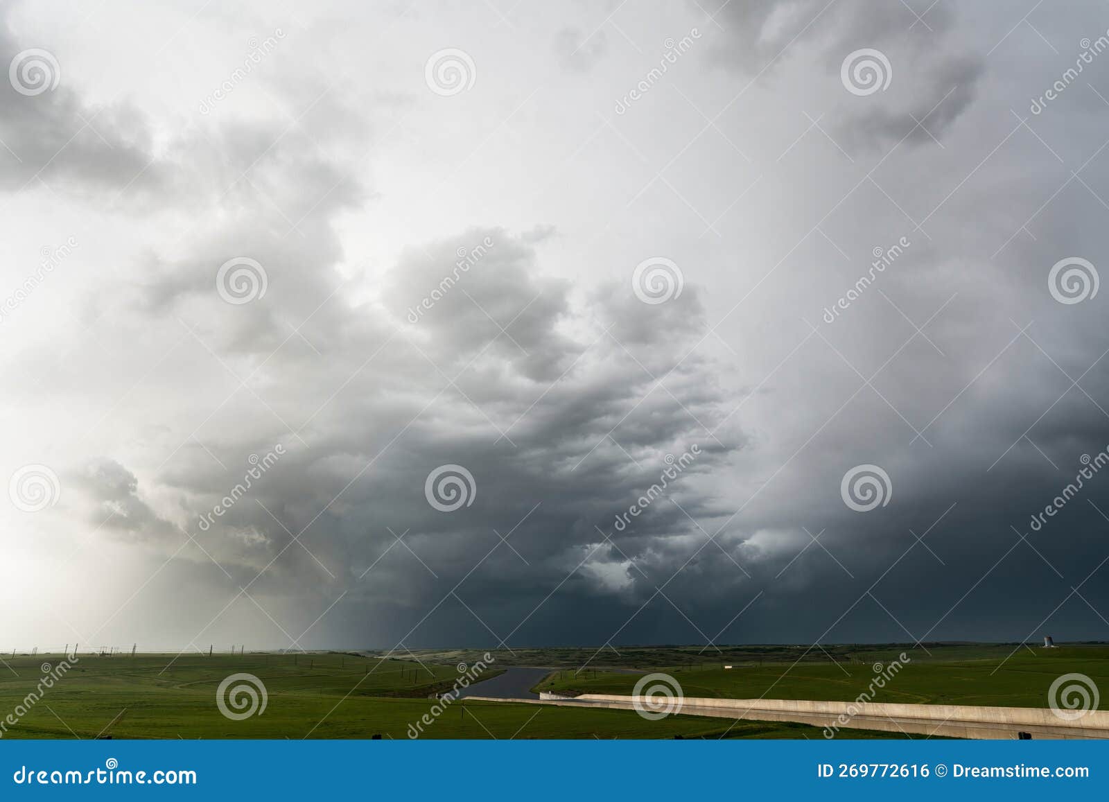 Prairie Storm Clouds stock photo. Image of stormy, dramatic - 269772616