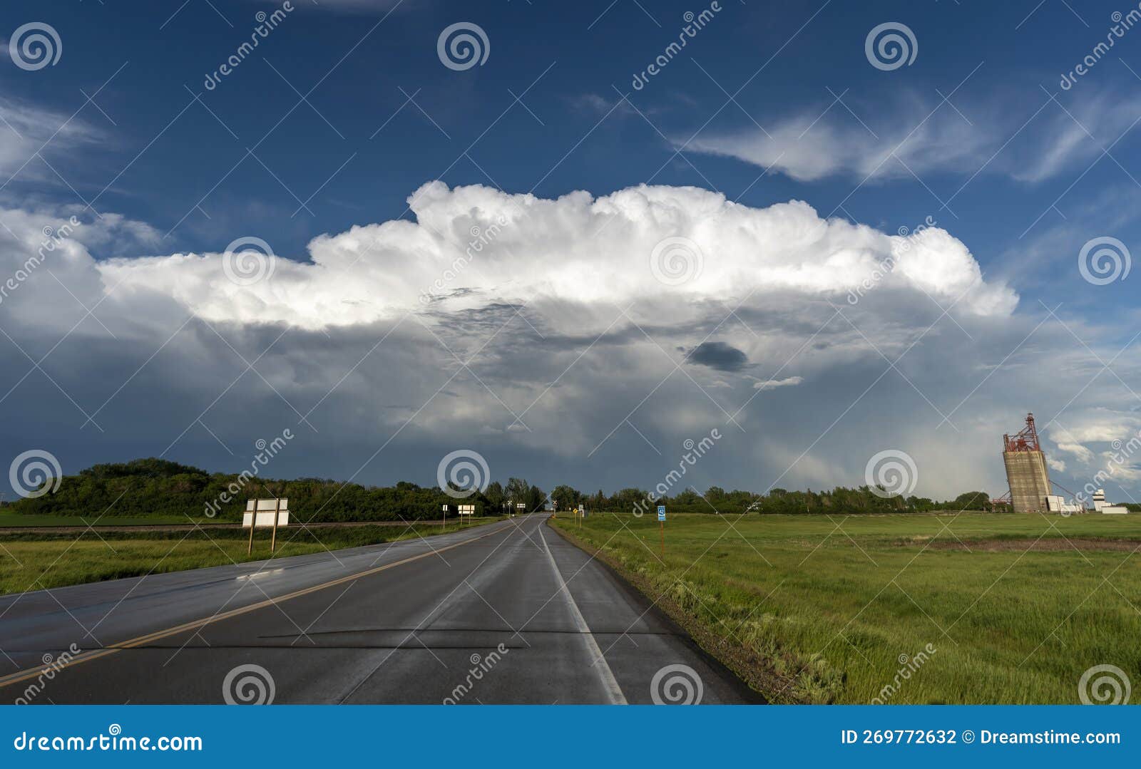 Prairie Storm Clouds stock photo. Image of prairie, storms - 269772632
