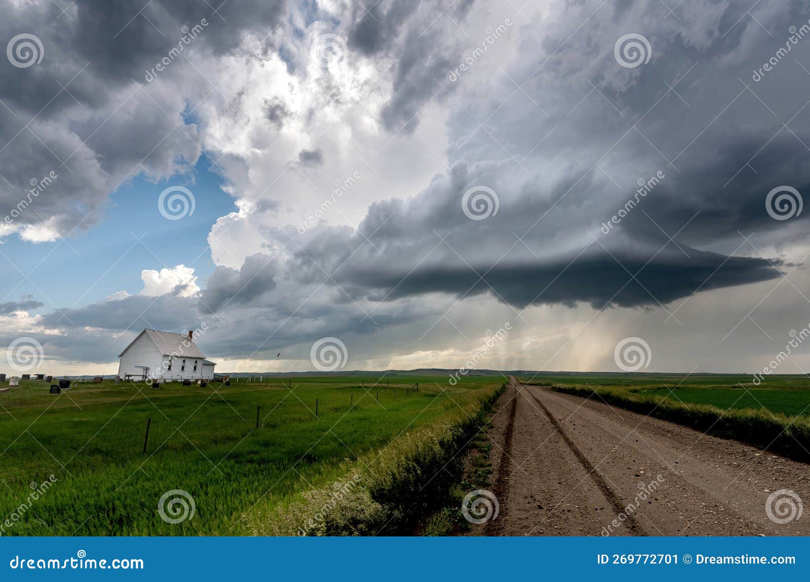 Prairie Storm Clouds stock image. Image of dramatic - 269772701