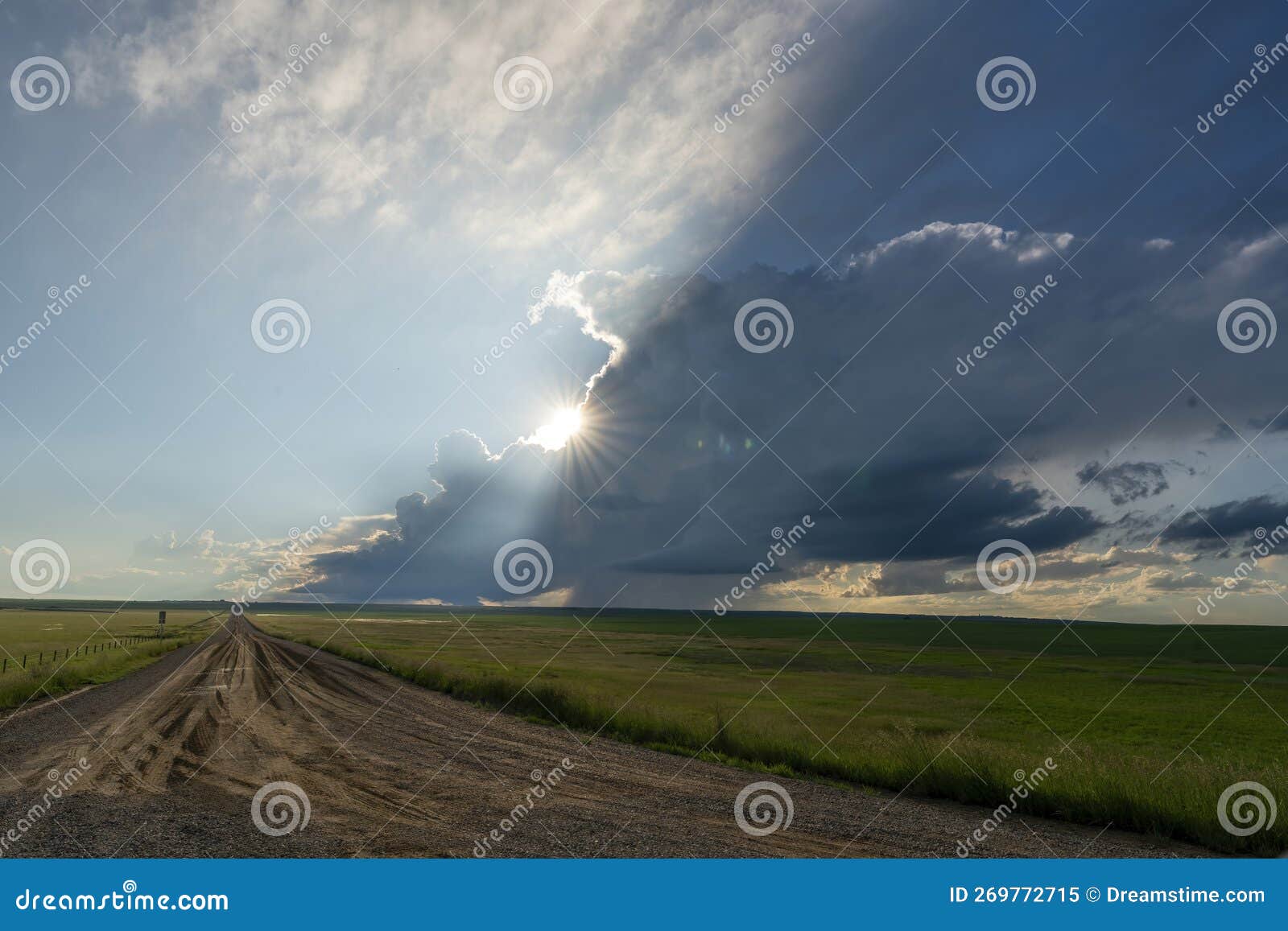 Prairie Storm Clouds stock image. Image of gloomy, storm - 269772715