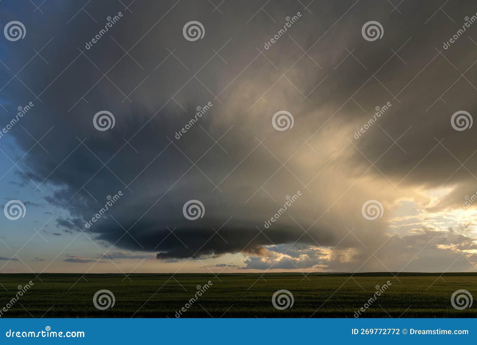 Prairie Storm Clouds stock photo. Image of landscape - 269772772