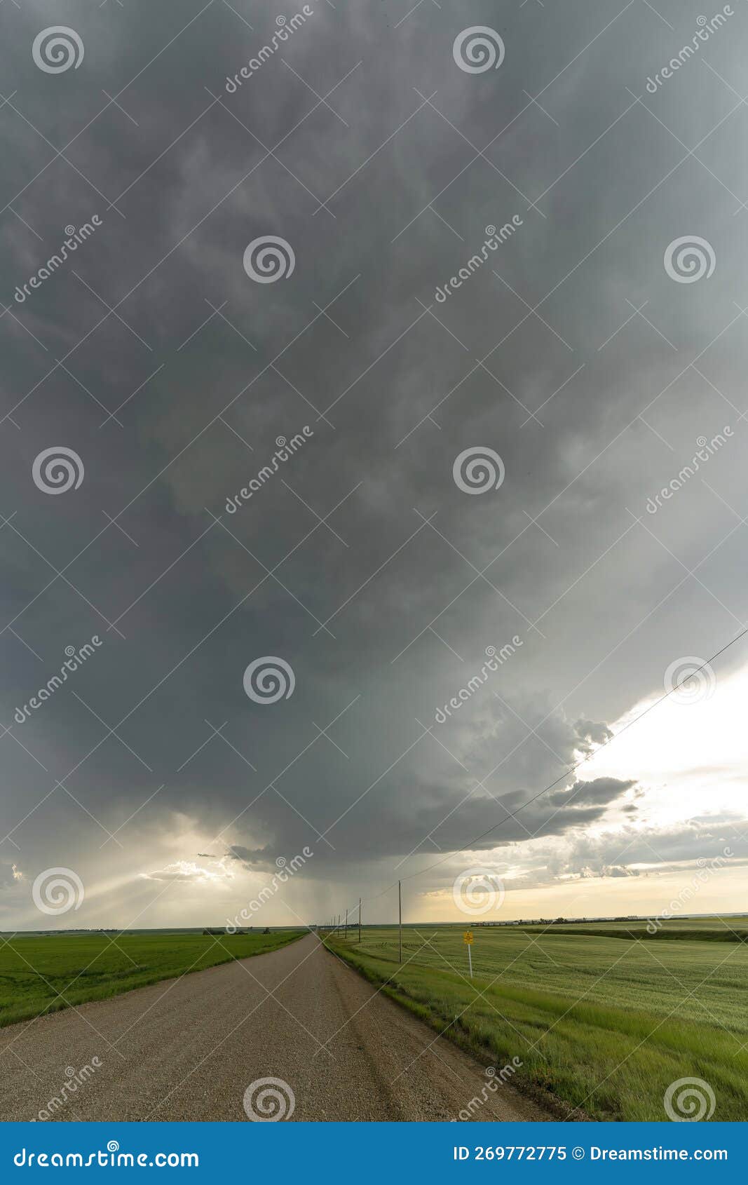 Prairie Storm Clouds stock image. Image of tornadic - 269772775