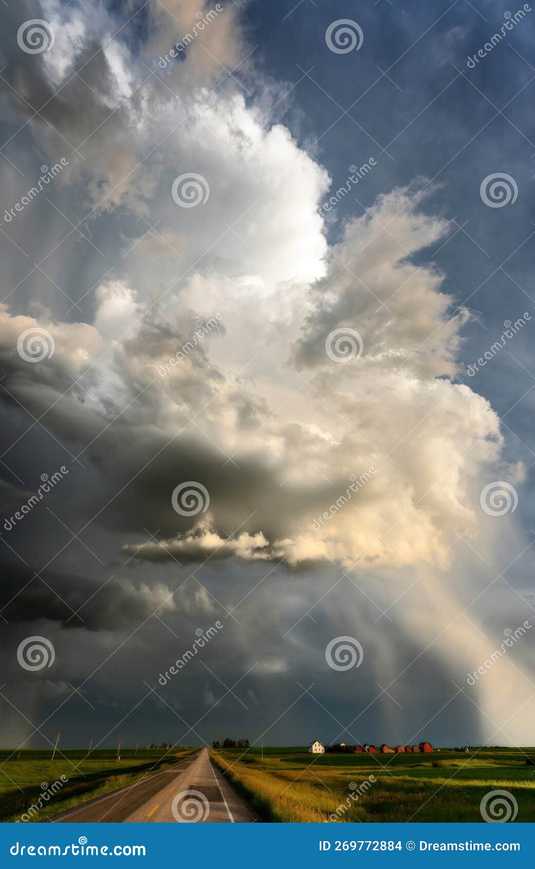 Prairie Storm Clouds stock photo. Image of nature, clouds - 269772884