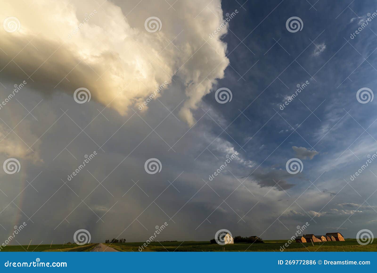 Prairie Storm Clouds stock photo. Image of scenes, storms - 269772886