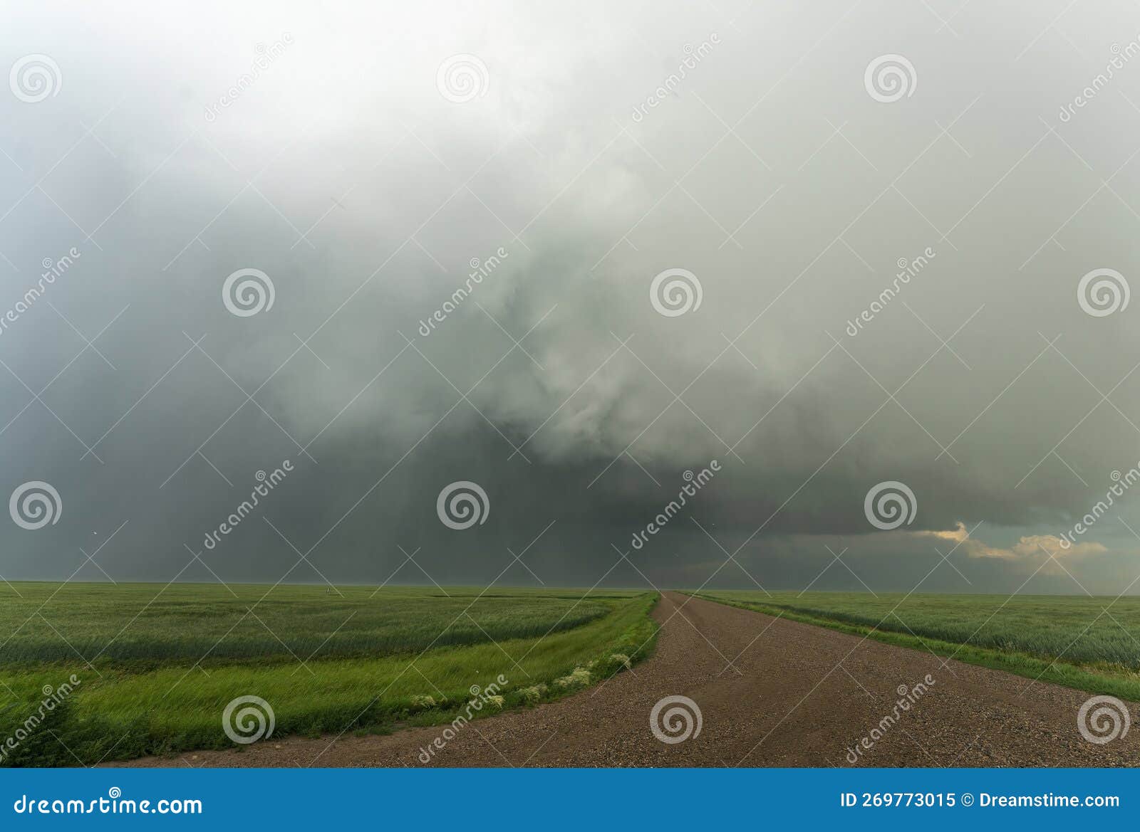 Prairie Storm Clouds stock image. Image of weather, danger - 269773015