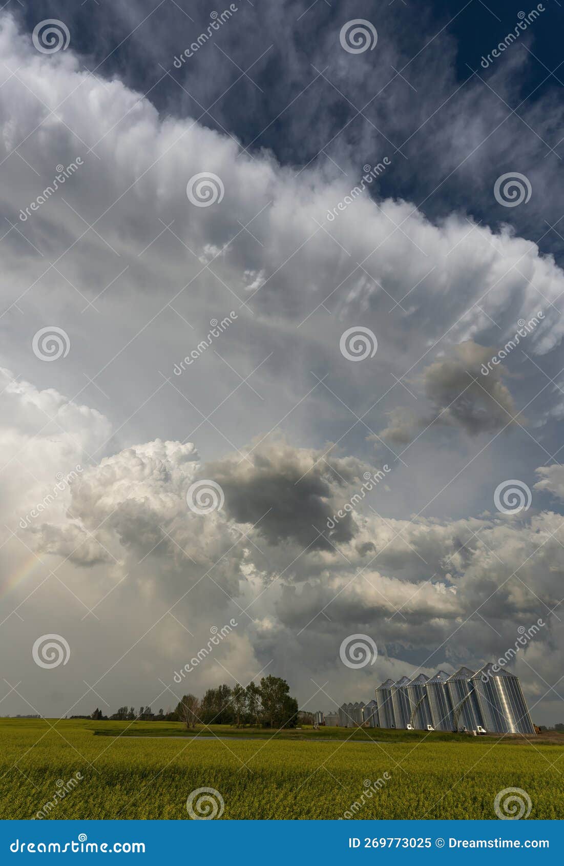 Prairie Storm Clouds stock image. Image of countryside - 269773025