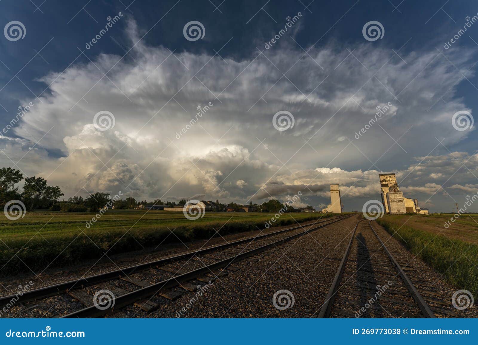 Prairie Storm Clouds stock photo. Image of stormy, prairies - 269773038