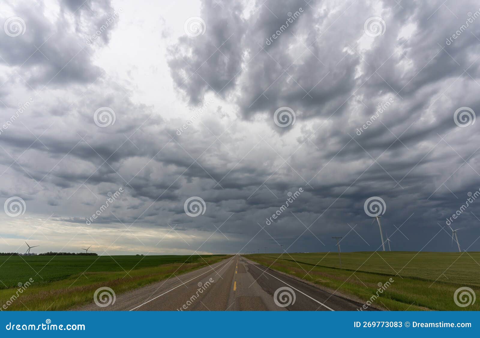 Prairie Storm Clouds stock image. Image of extreme, stormy - 269773083