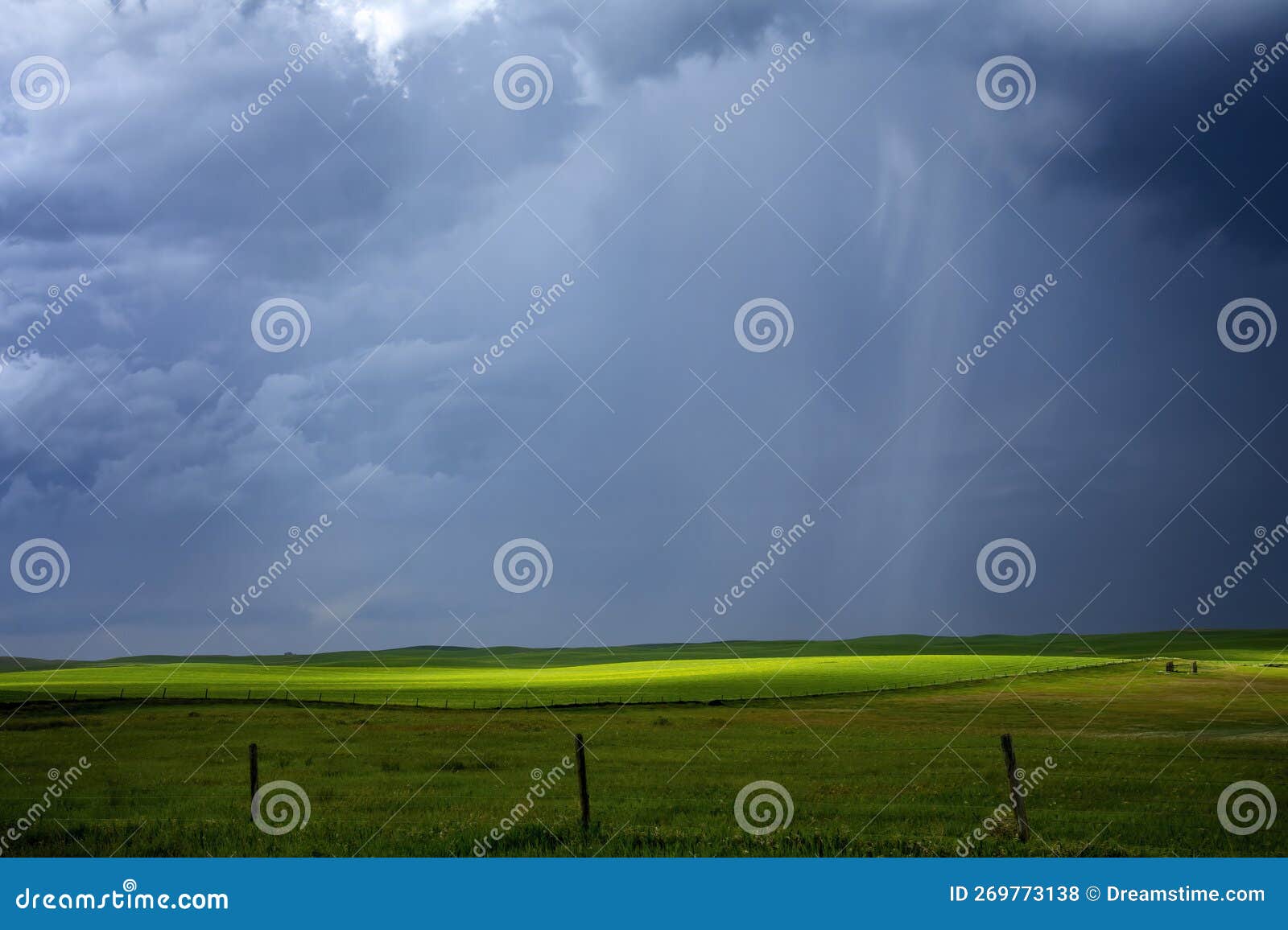 Prairie Storm Clouds stock photo. Image of extreme, countryside - 269773138
