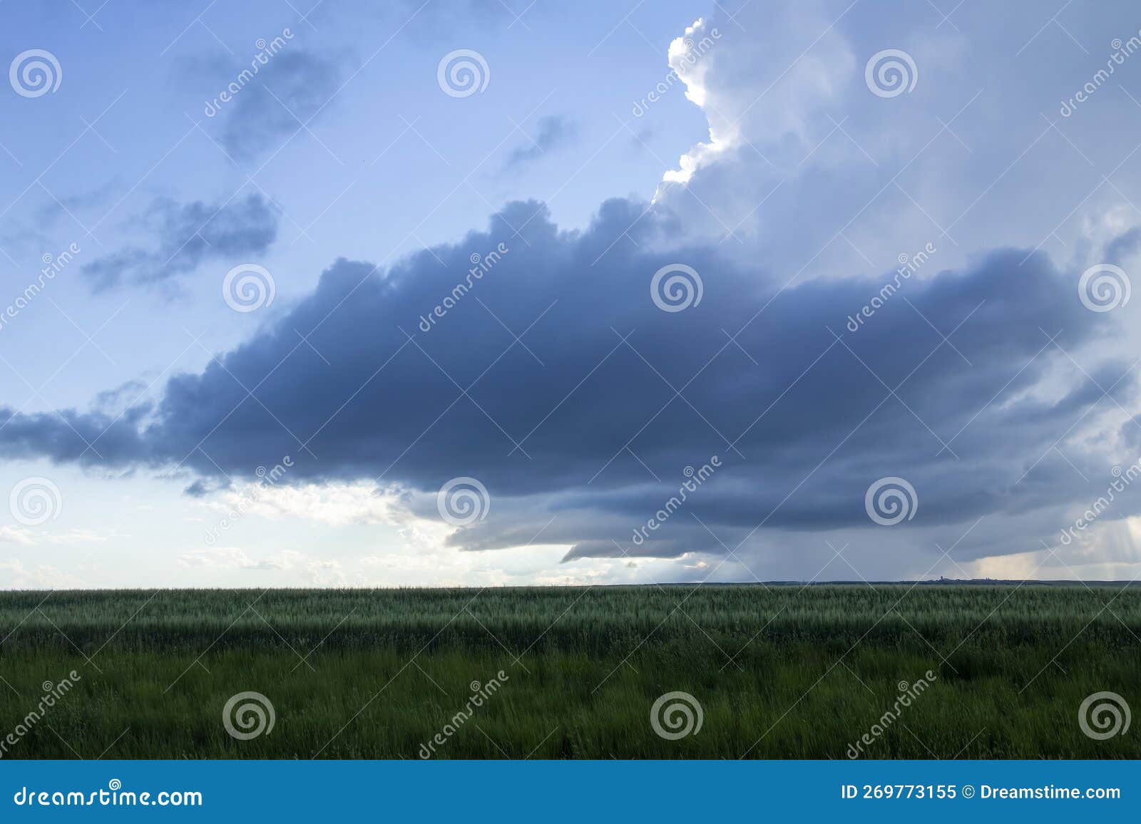 Prairie Storm Clouds stock image. Image of plains, tornadic - 269773155