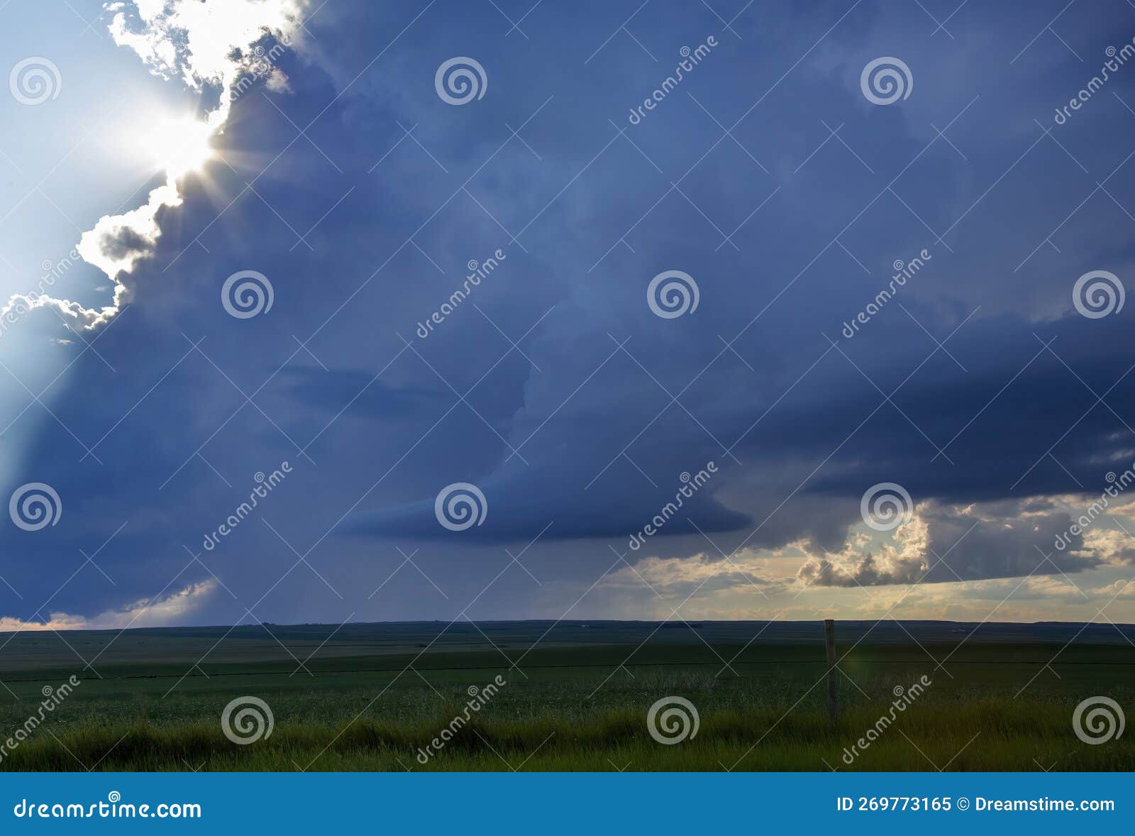 Prairie Storm Clouds stock image. Image of prairies - 269773165