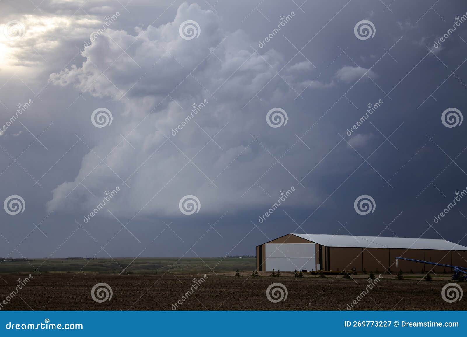 Prairie Storm Clouds stock image. Image of gloomy, weather - 269773227