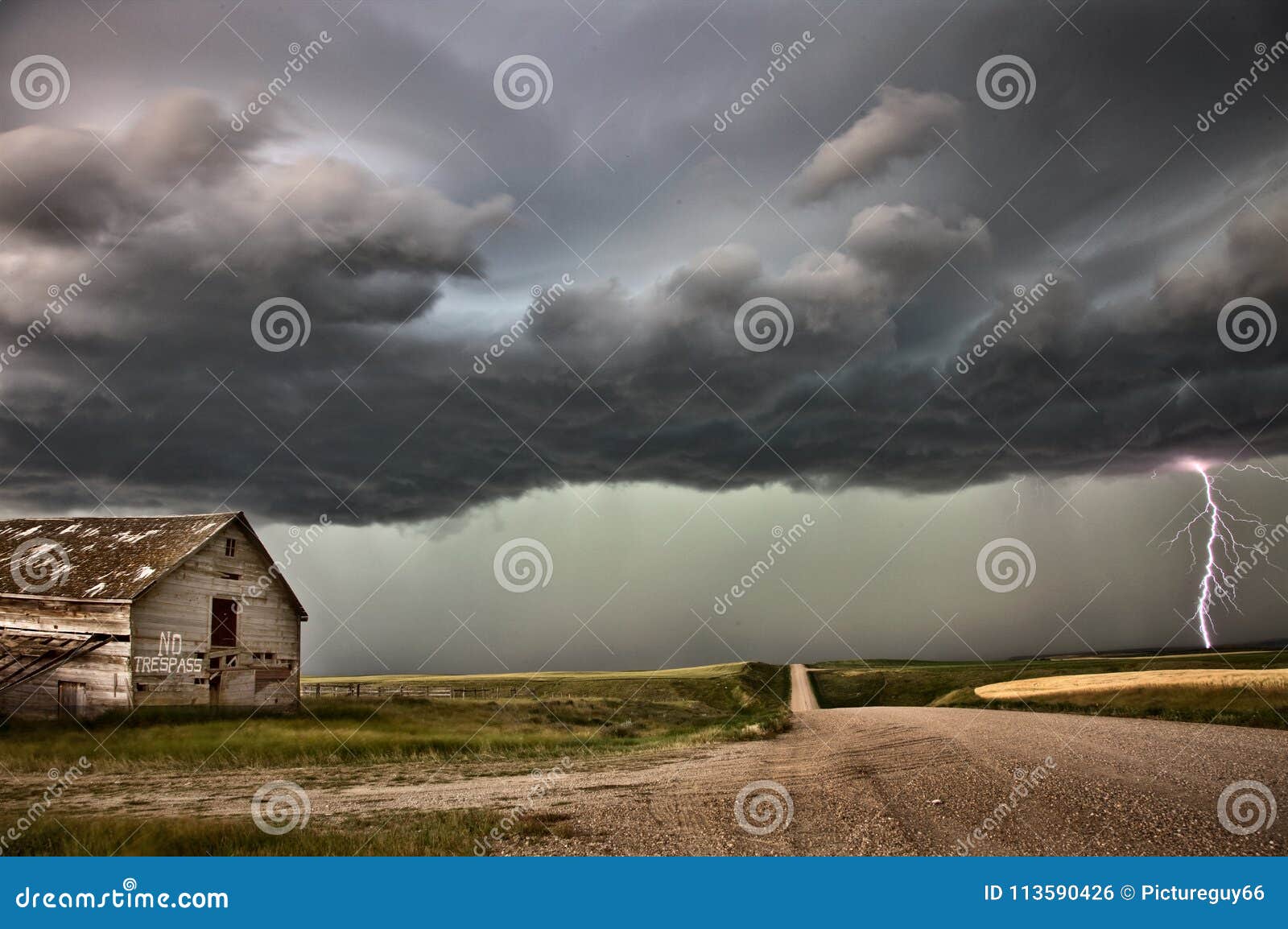Prairie Storm Saskatchewan stock photo. Image of strike - 113590426