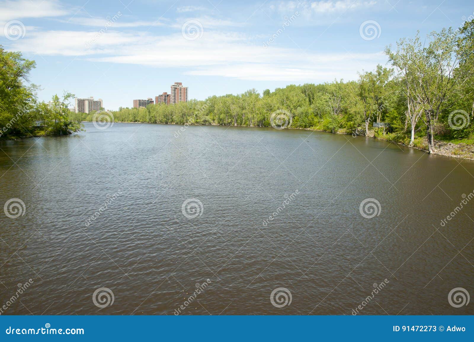 Prairies River - Montreal - Canada Stock Image - Image of horizon, lake ...