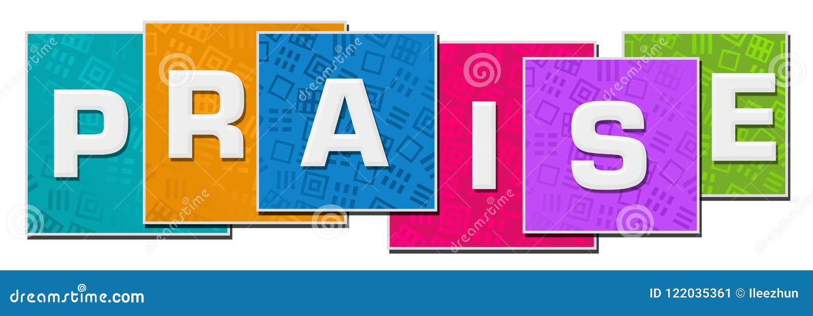 Praise Colorful Graphical Bar Stock Photo | CartoonDealer.com #124346808