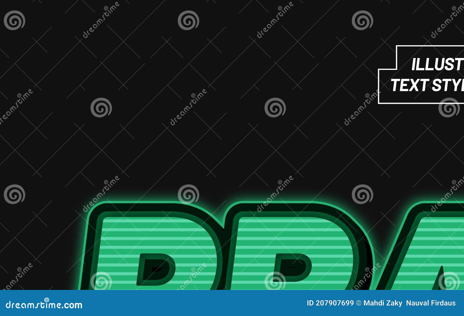 Praise 3D Bold Text Style Effect Stock Vector - Illustration of cool ...