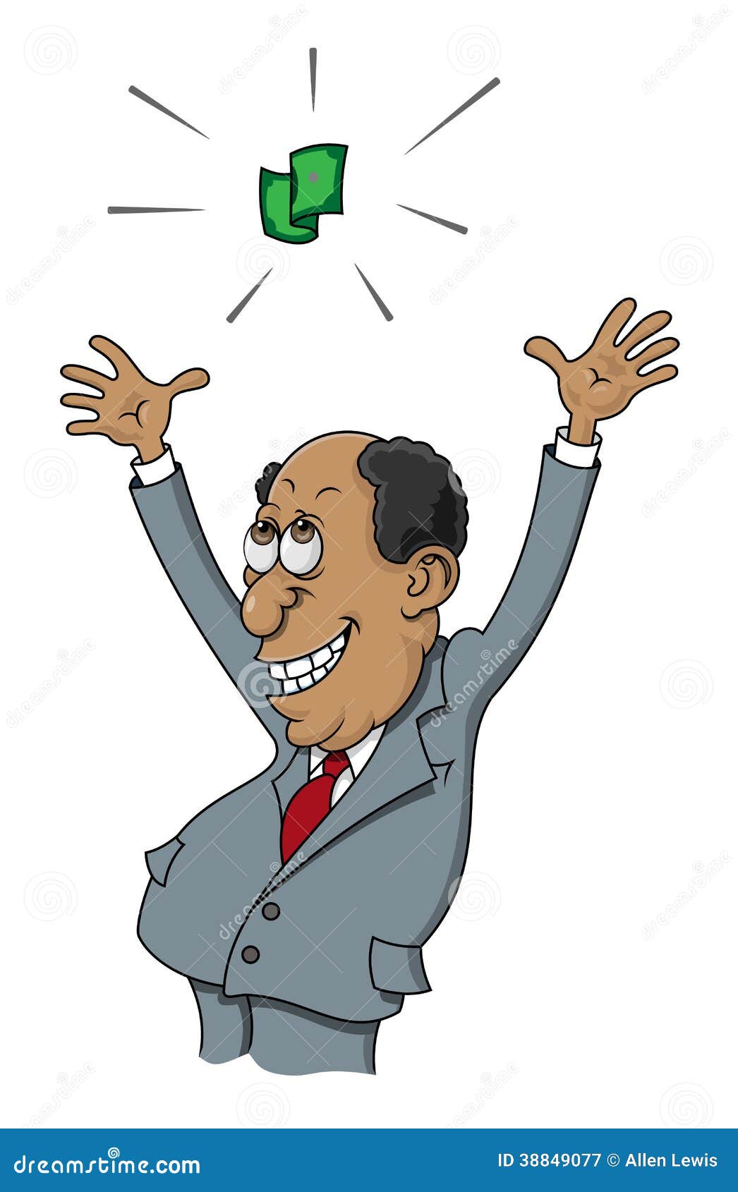 Businessman Praising His Female Colleague For Doing A Good Job. Concept ...