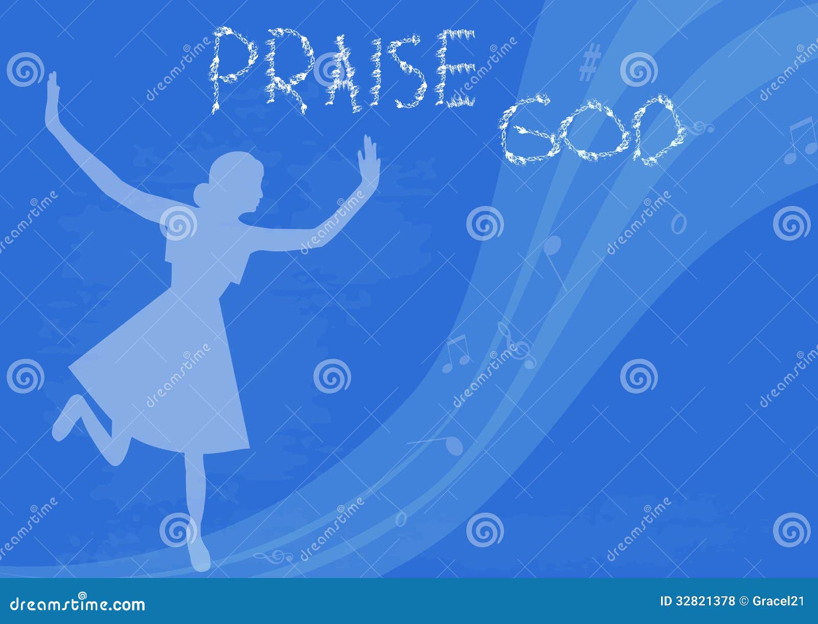 Praise God stock vector. Illustration of appreciation - 32821378