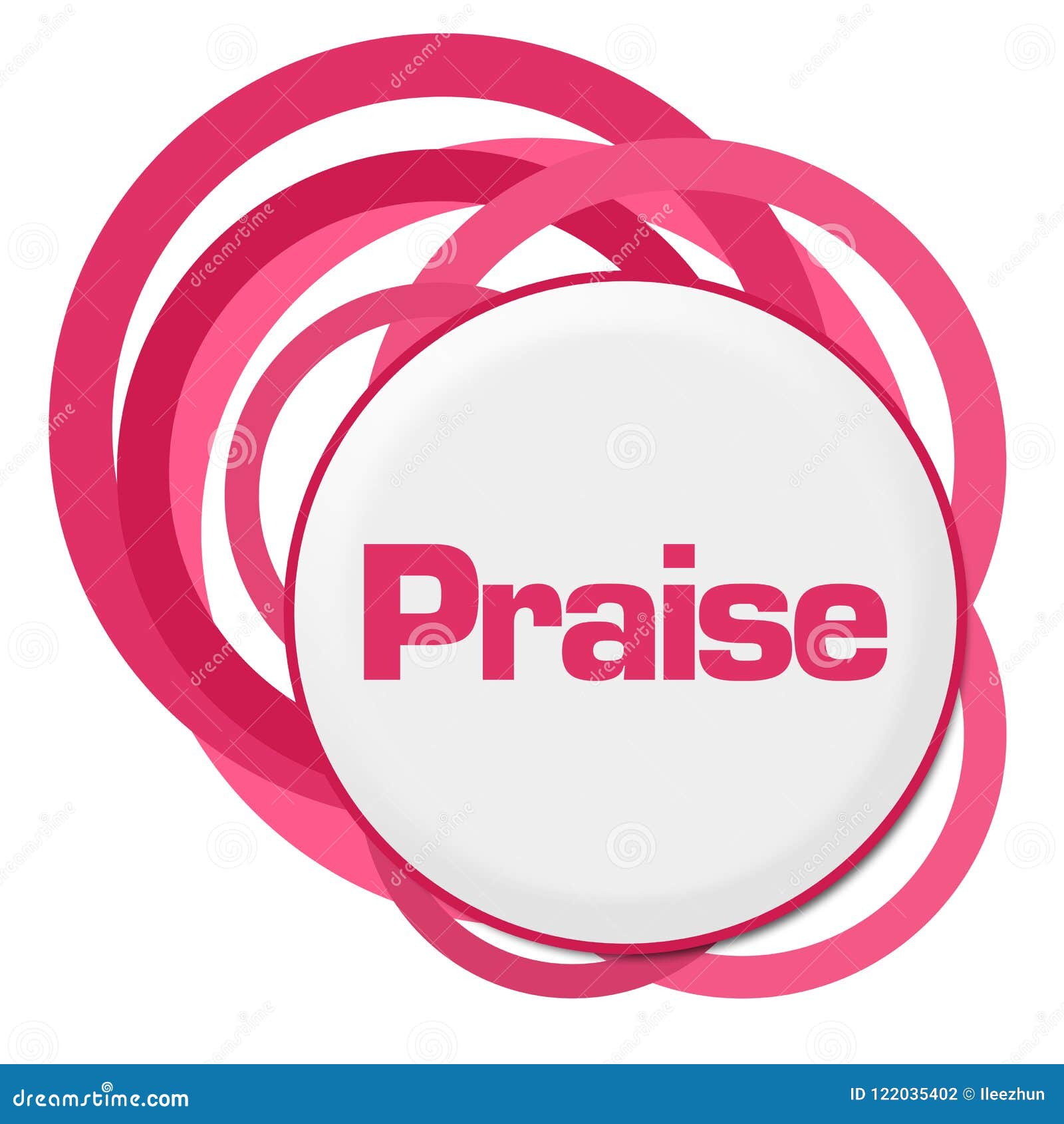 Praise Random Pink Rings stock illustration. Illustration of praise ...