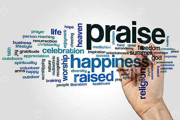 Praise word cloud stock image. Image of pray, christian - 90880921