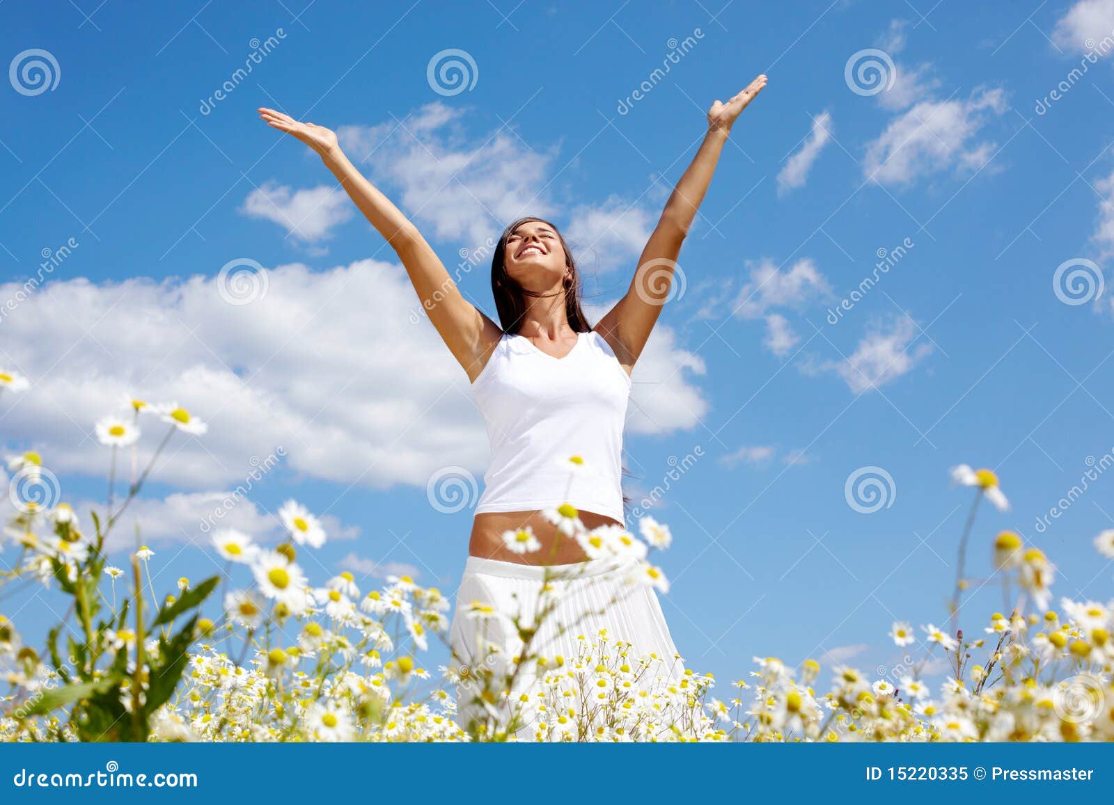 Praising stock image. Image of natural, charming, outside - 15220335