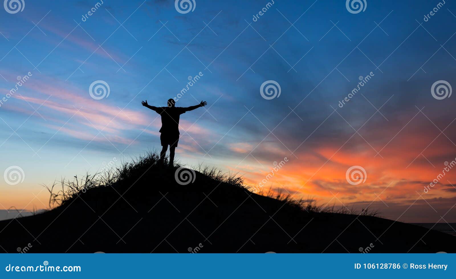 Praising God Sunset stock photo. Image of christian - 106128786