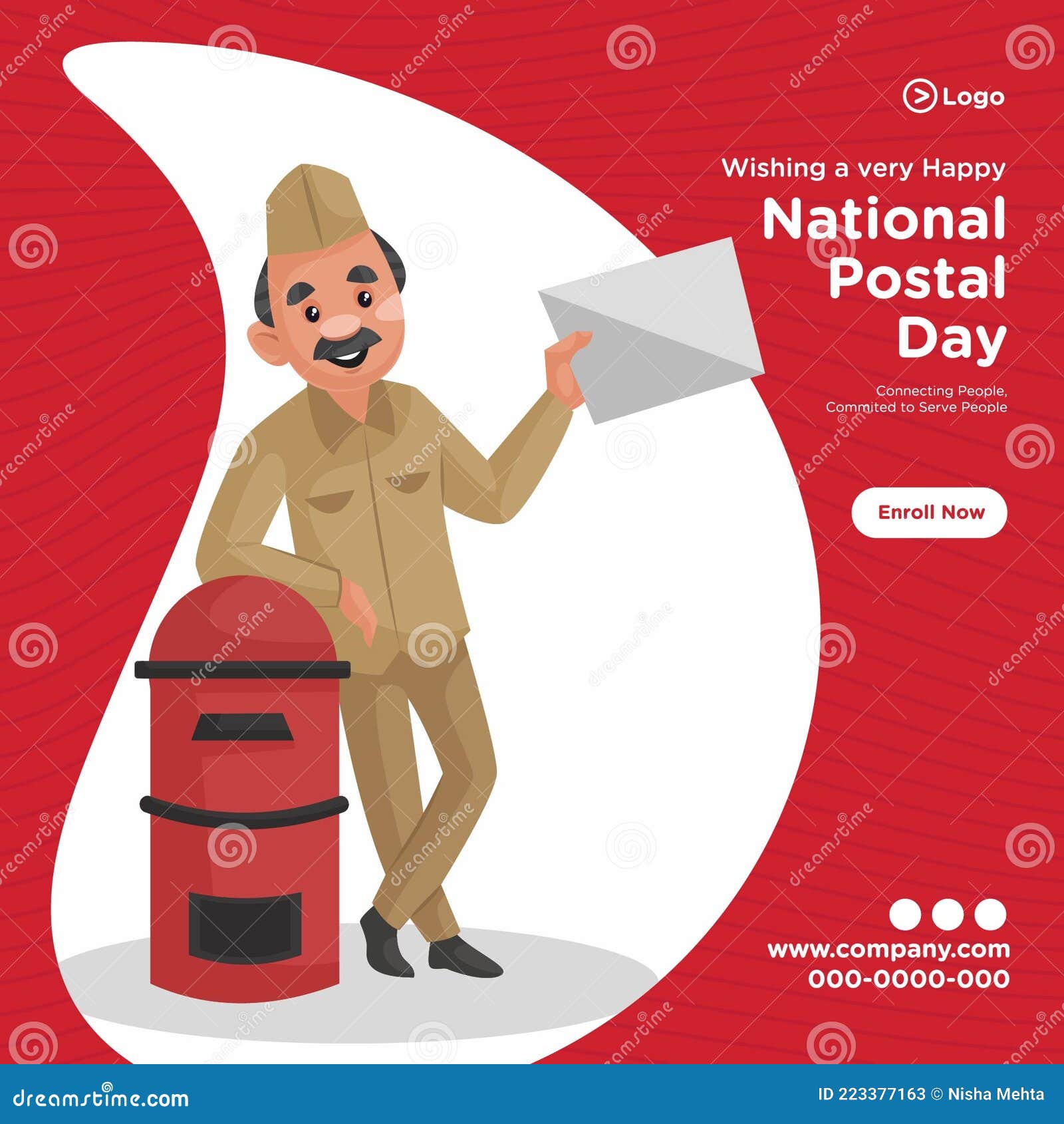 Postman Stock Illustration | CartoonDealer.com #3034546