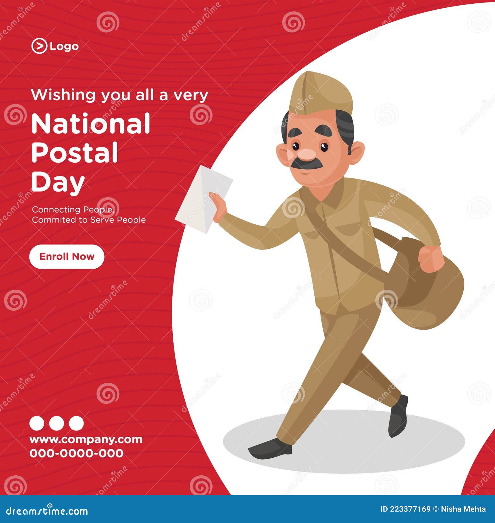 Postman Cartoon Colored Clipart Illustration | CartoonDealer.com #285616796