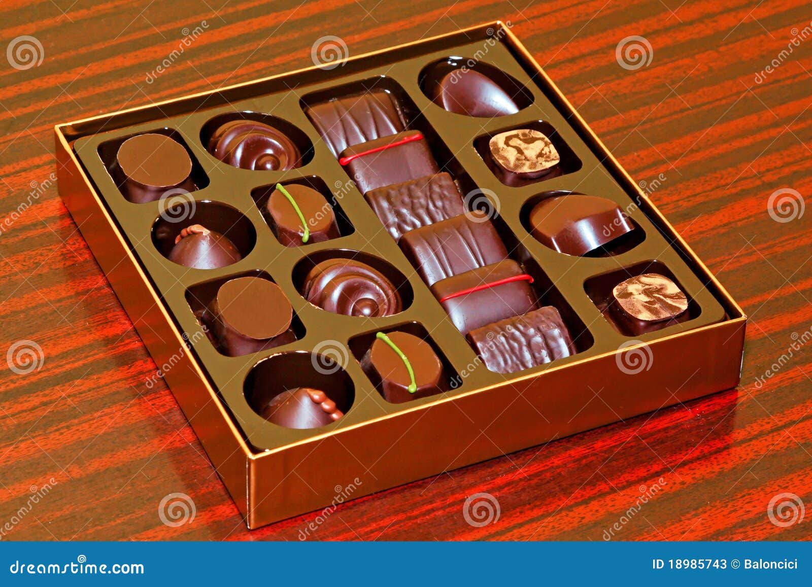 Praline box stock image. Image of treat, pralines, cacao - 18985743