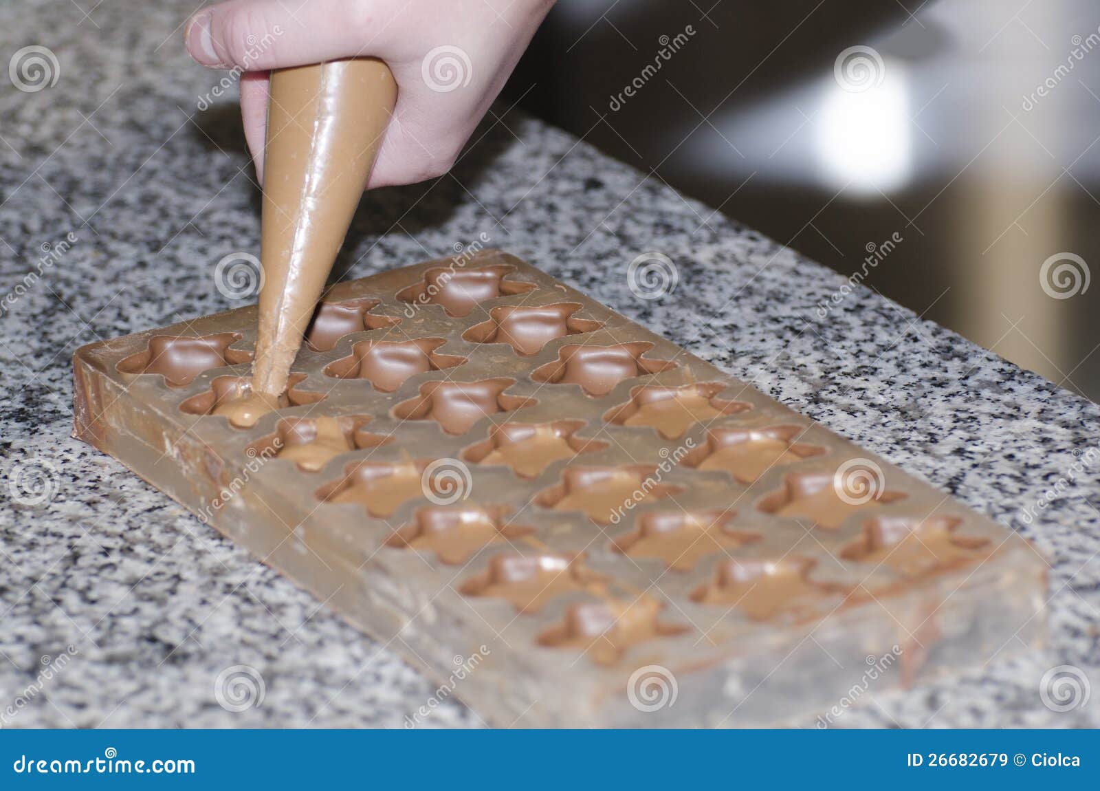 Praline moulding stock image. Image of moulding, mould - 26682679