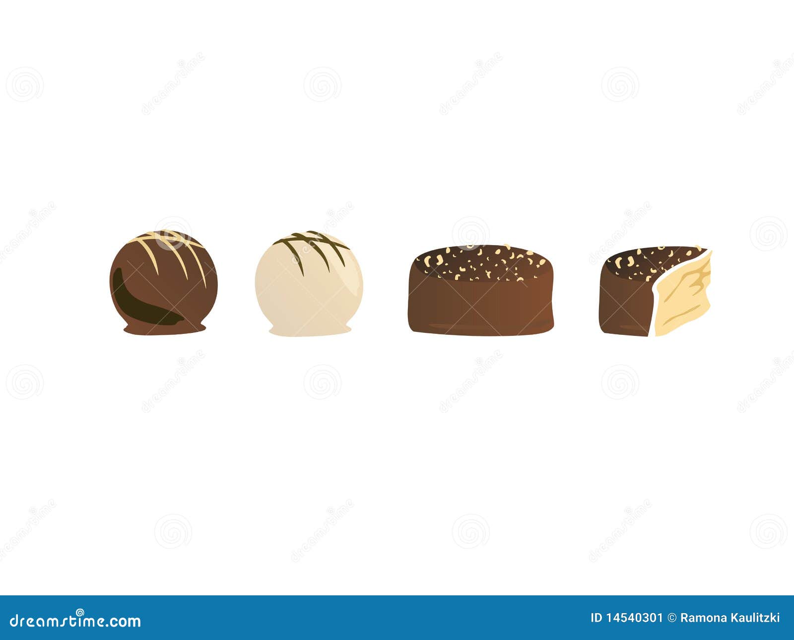 Pralines stock illustration. Illustration of decorative - 14540301