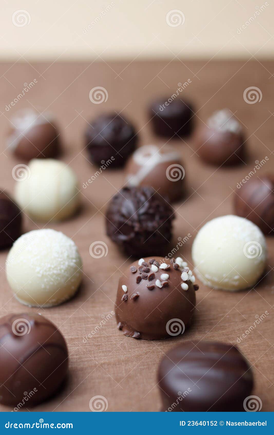 Pralines stock photo. Image of food, chocolate, confectionery - 23640152