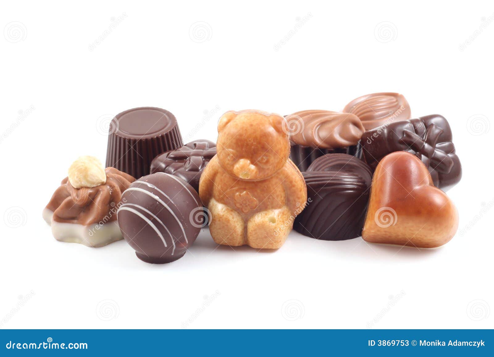 Pralines stock image. Image of food, teddy, chocolates - 3869753