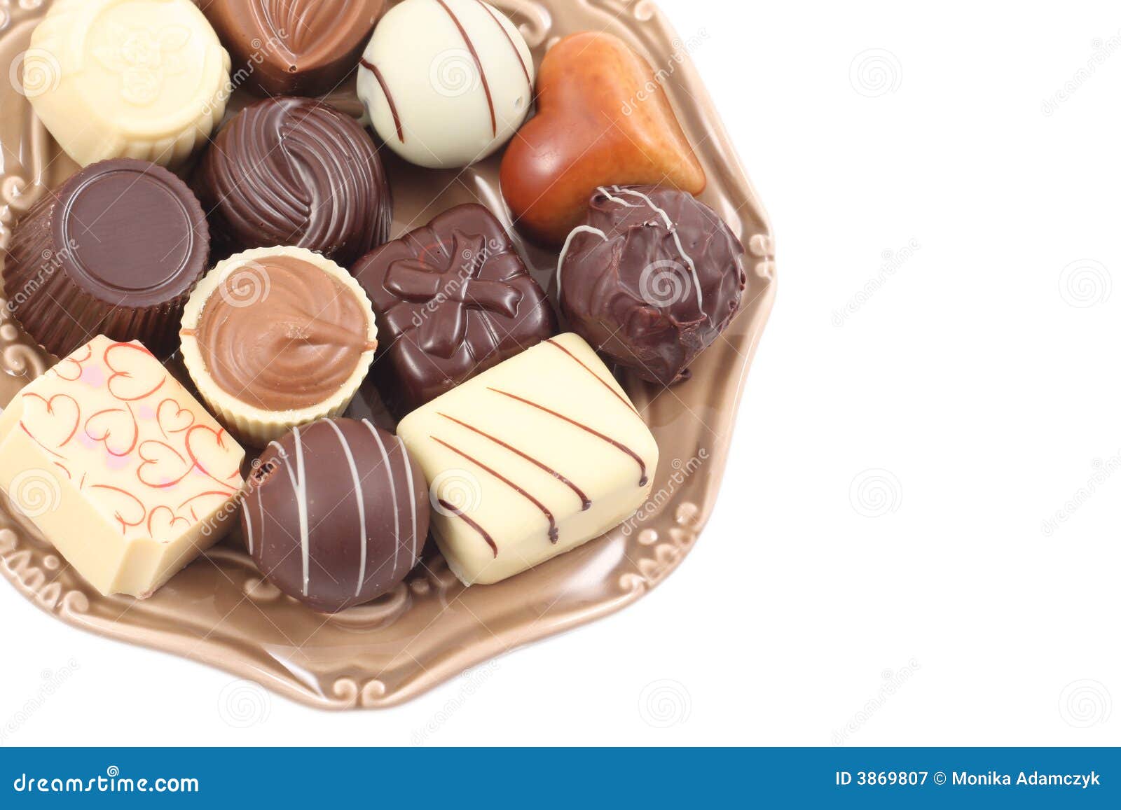 Pralines stock image. Image of food, sweets, dessert, chocolate - 3869807