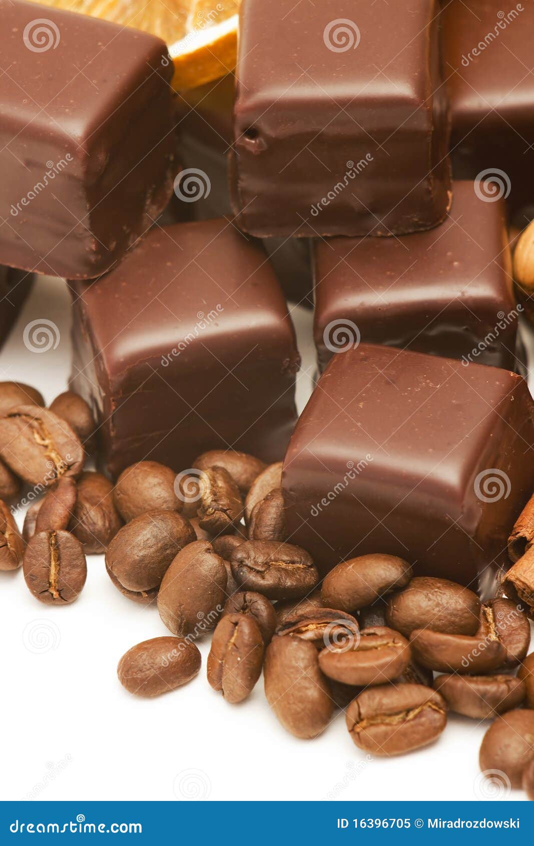 Pralines and coffee beans stock image. Image of white - 16396705