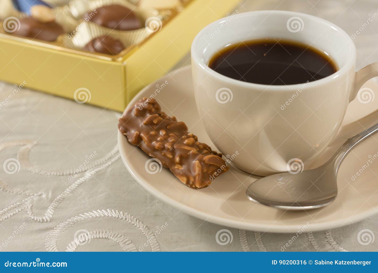 Pralines and coffee stock photo. Image of delicious, desire - 90200316