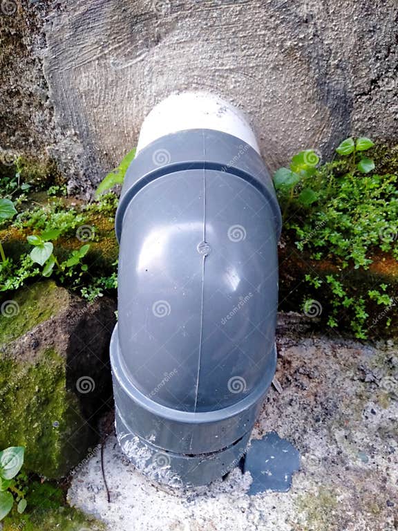 Pralon Connection from Rainwater Drainage Stock Photo - Image of ...
