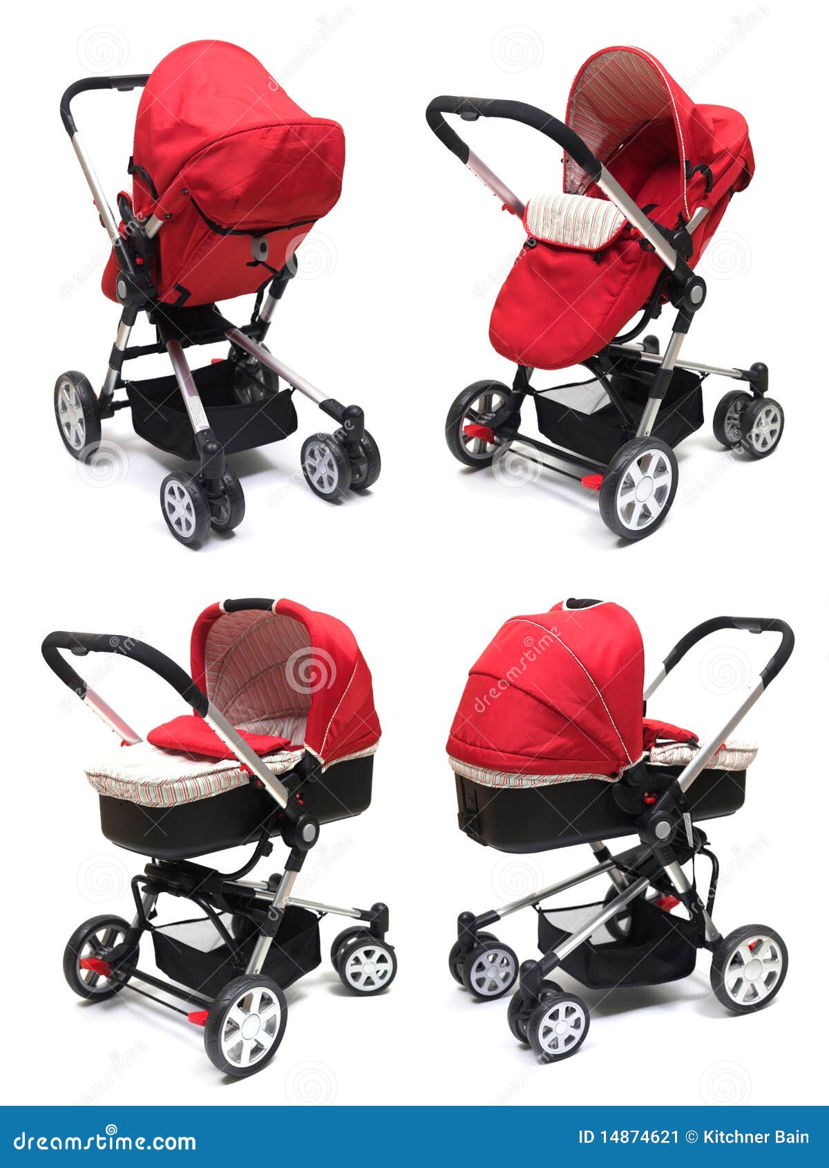 Pram stock image. Image of cute, isolated, handle, baby - 14874621