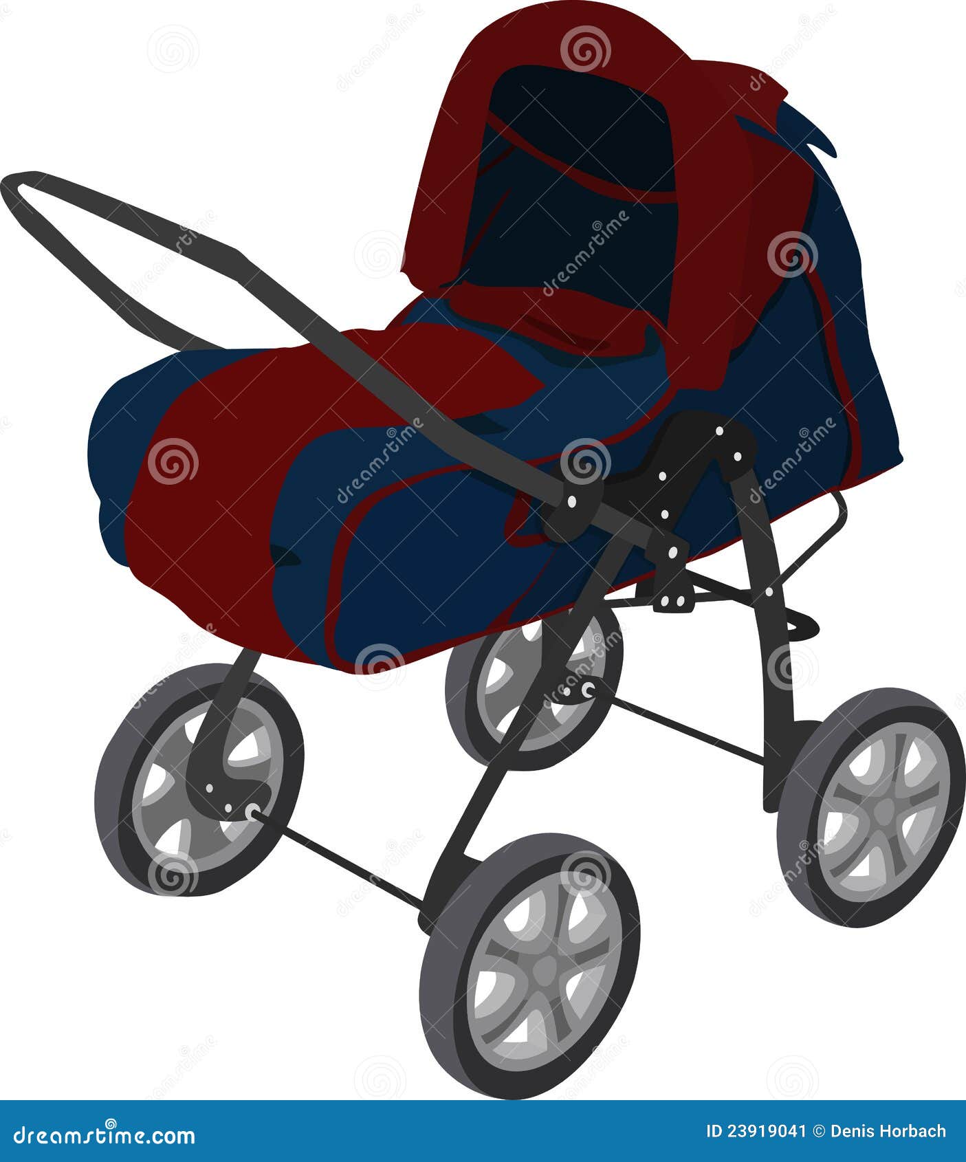 Pram stock vector. Illustration of modern, infant, object - 23919041