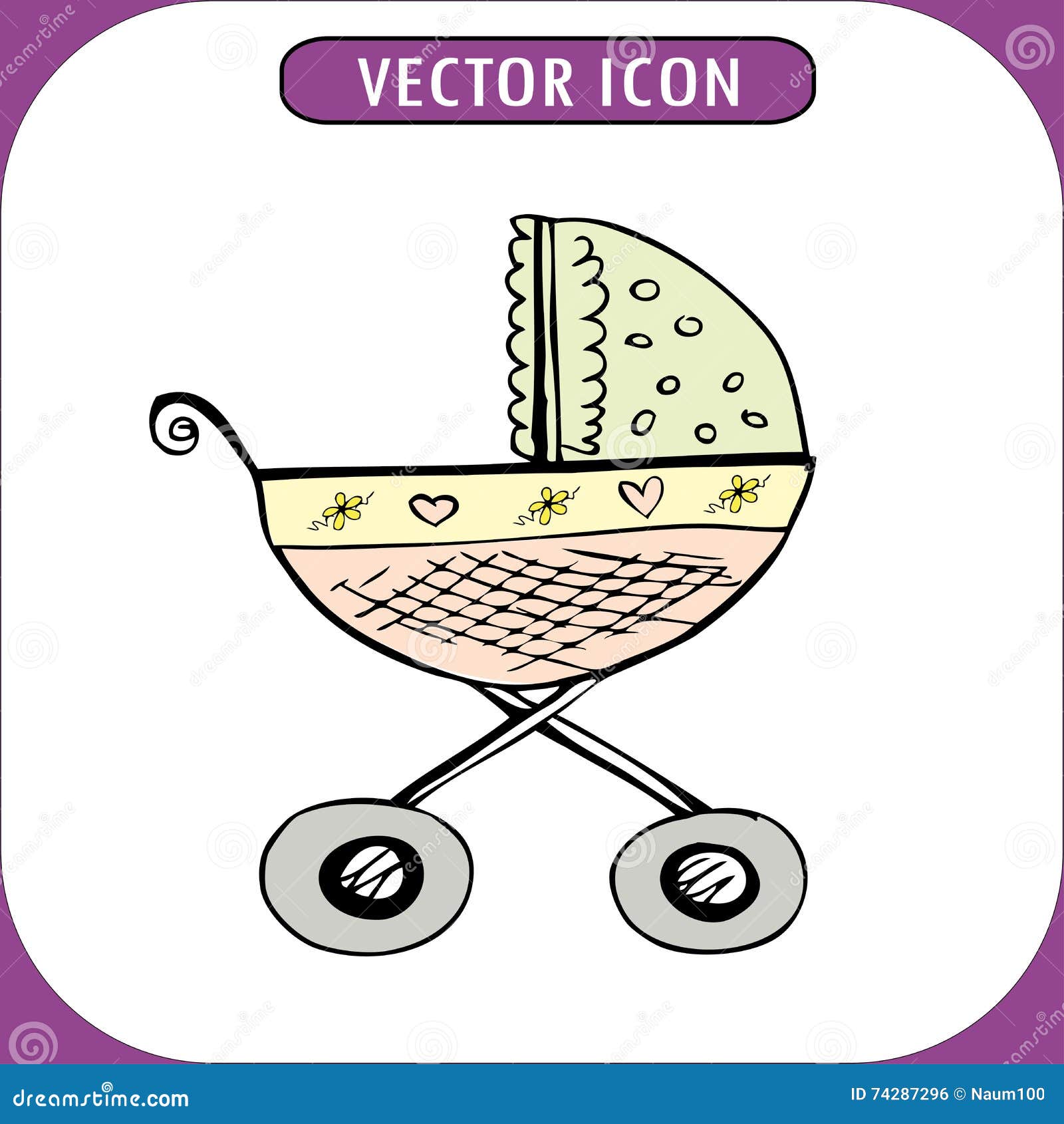 Pram And Hand Jpg Vector Cut File Cricut Silhouette Template For T ...