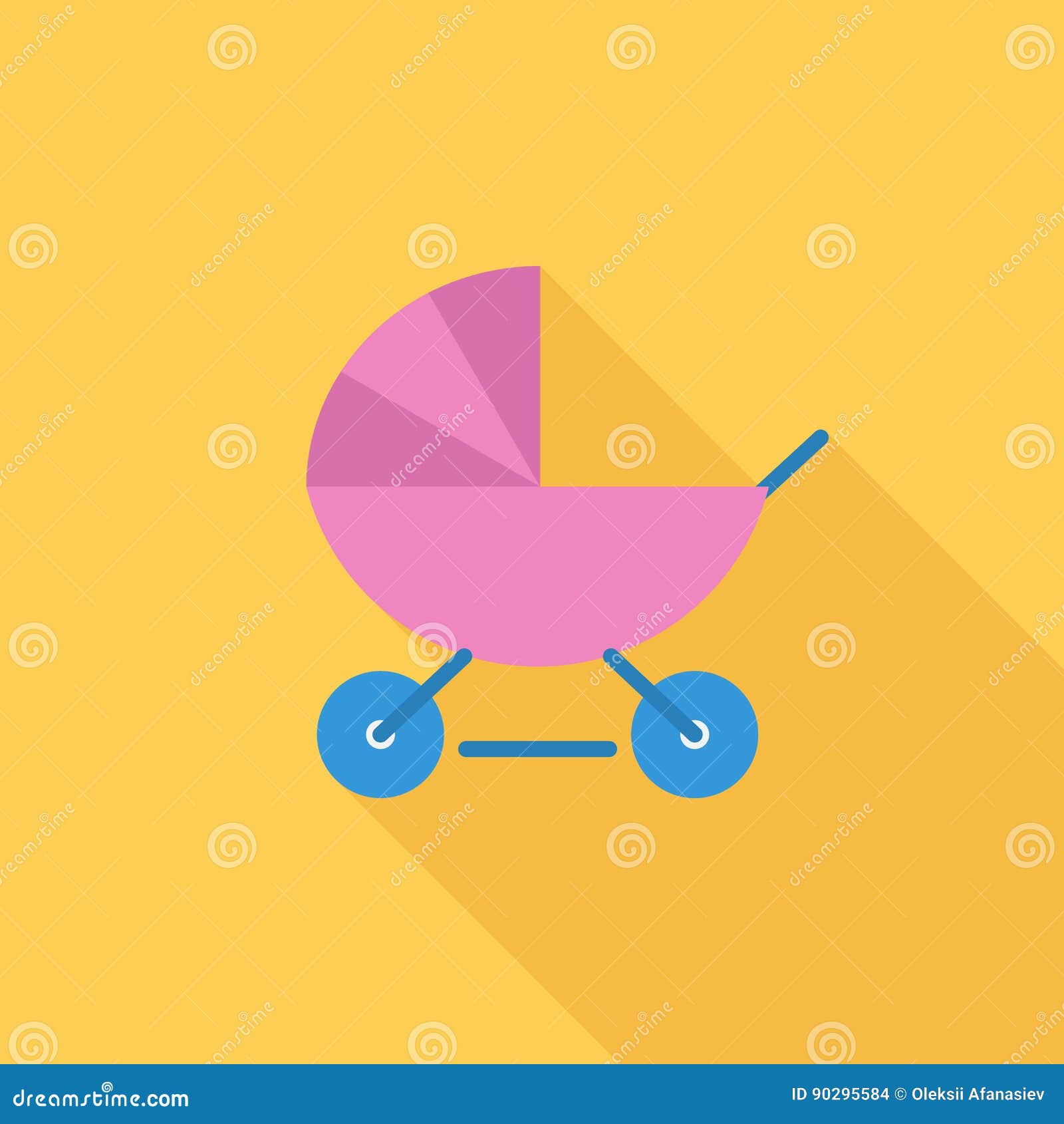 Pram icon stock vector. Illustration of family, responsibility - 90295584
