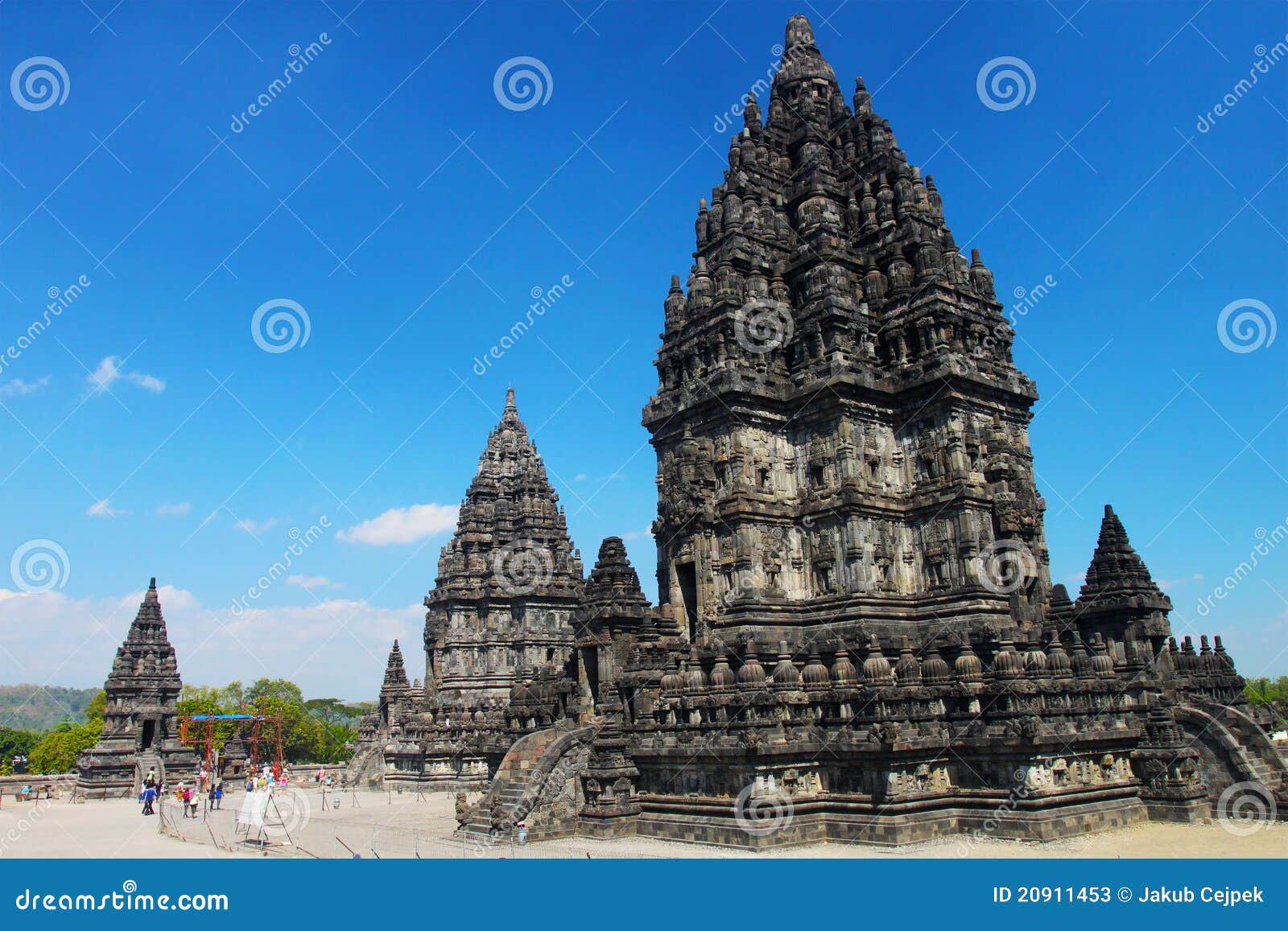 Prambanan, Ancient UNESCO Hindu Temple Stock Image - Image of ...