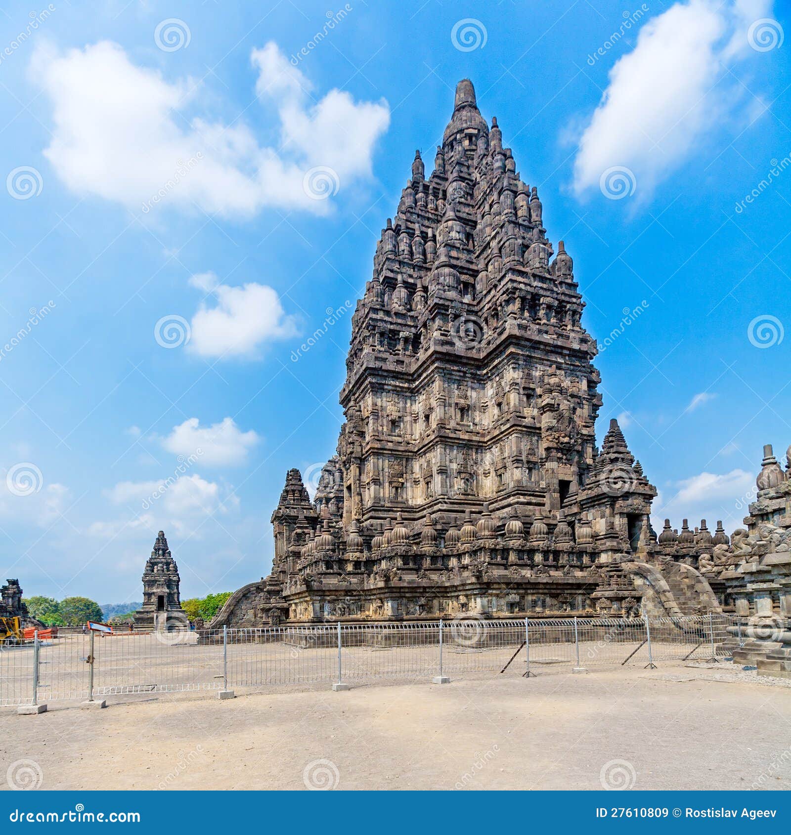 Prambanan Hindu Temple, Java Stock Image - Image of landmark ...