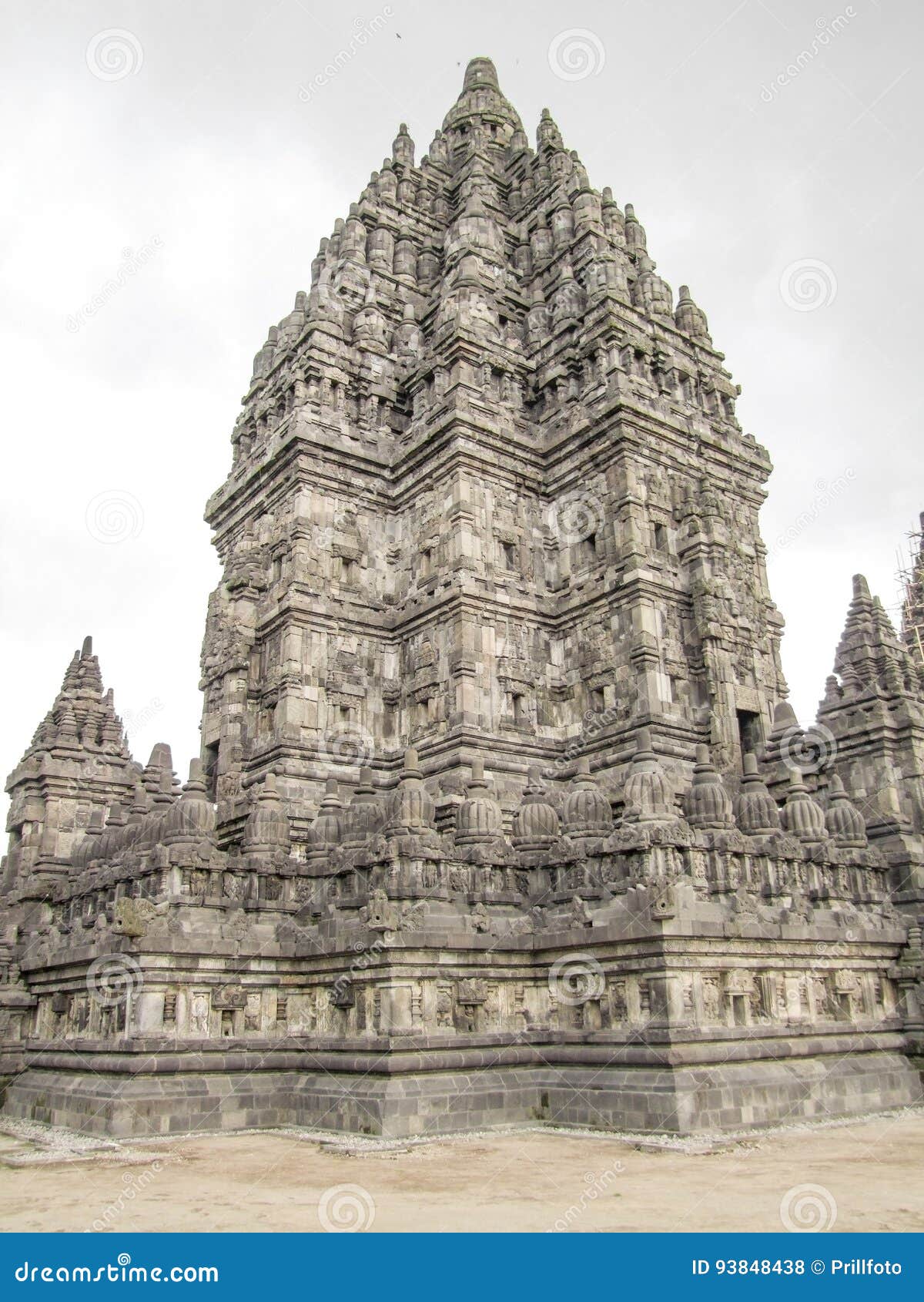 Prambanan in Java stock photo. Image of relief, rara - 93848438